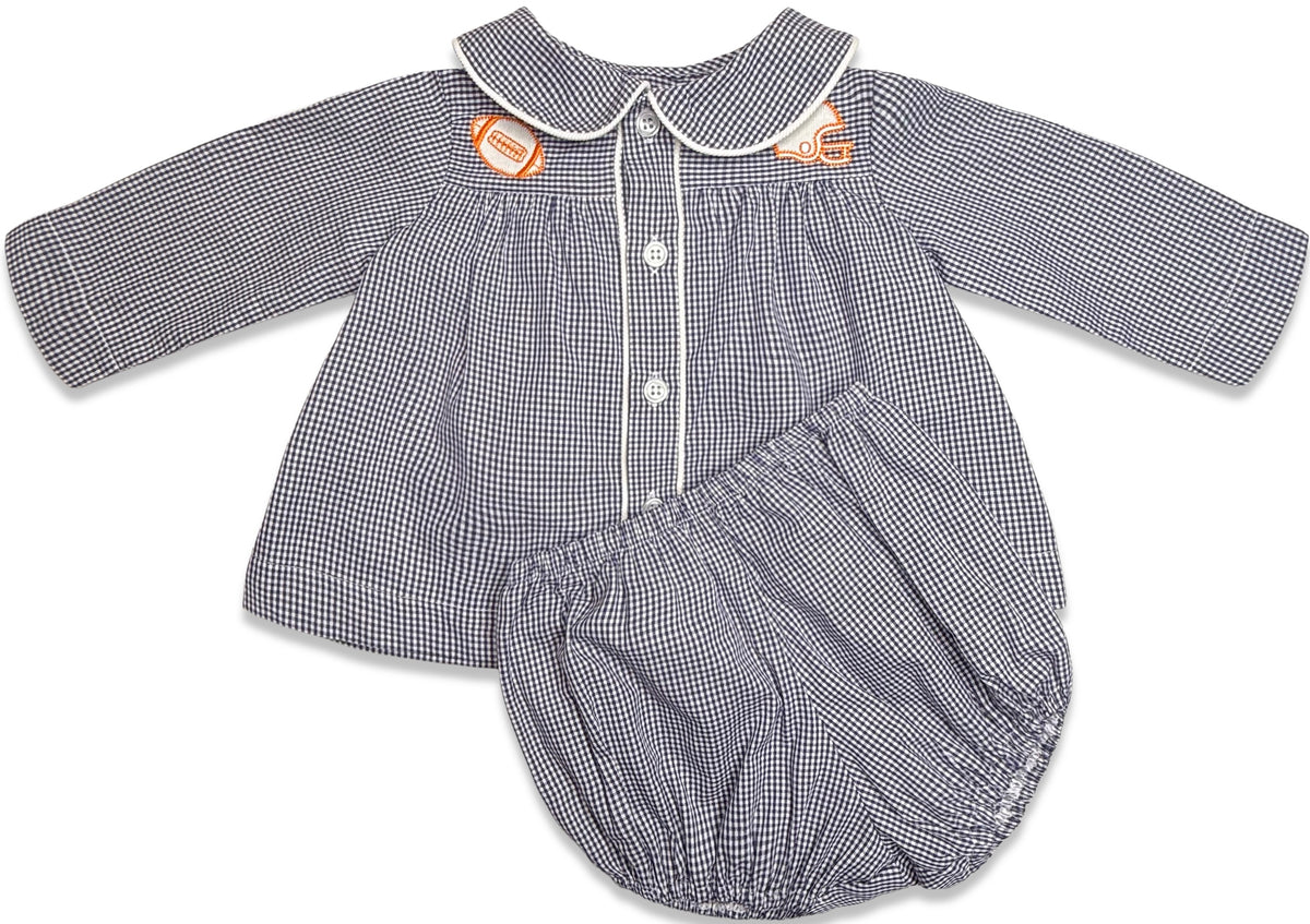 Navy/ Orange Bloomer Set – Children's Edit
