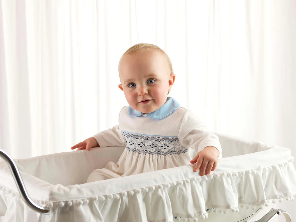 Blue Smocked Babygro – Children's Edit
