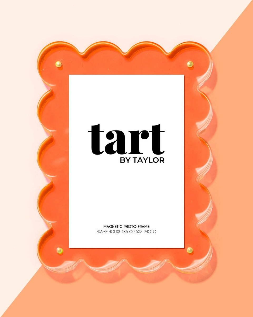 Neon Orange Acrylic Picture Frame – Children's Edit