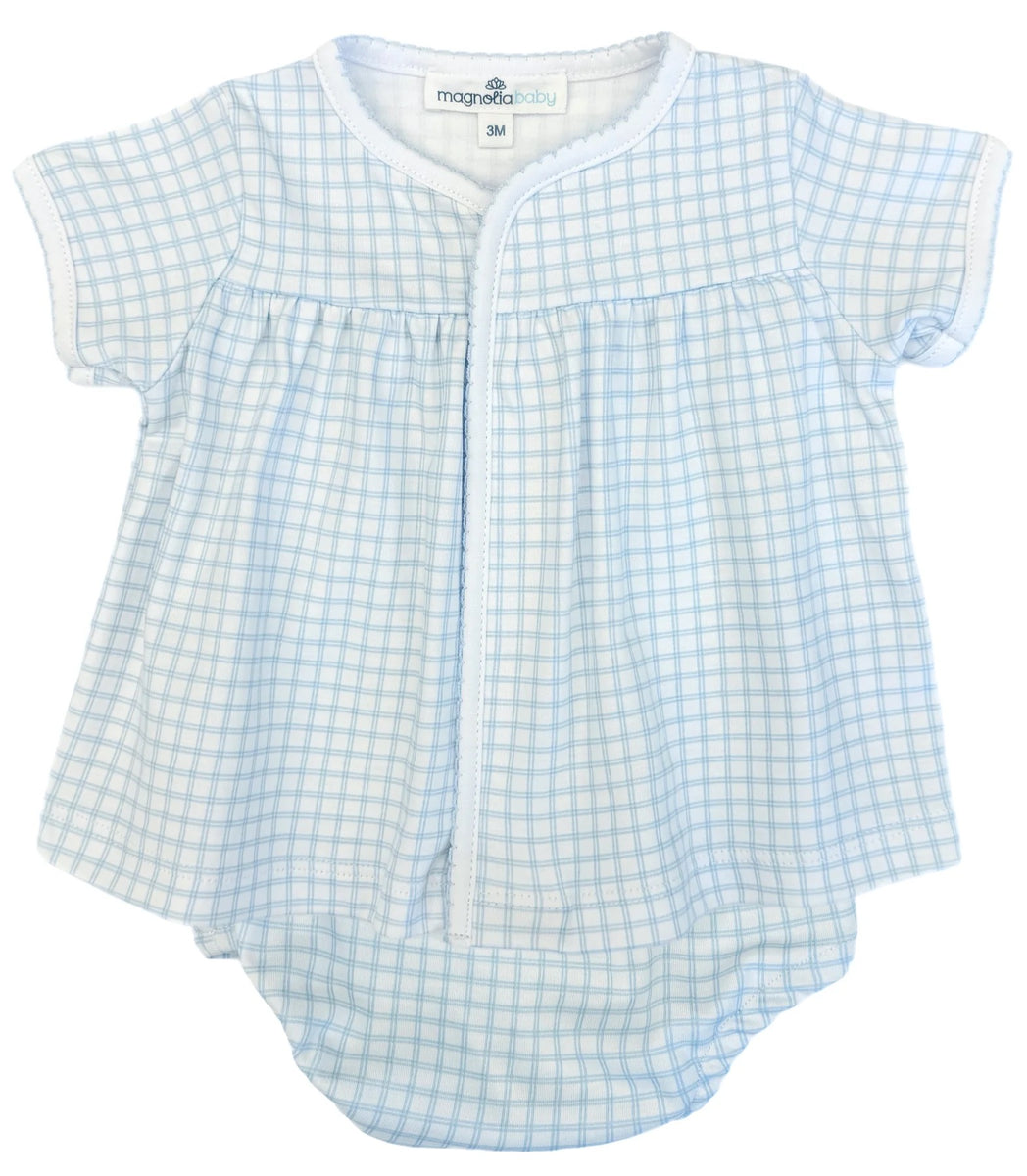 Blue Check Diaper Set – Children's Edit