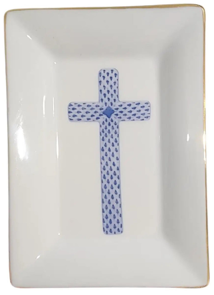 Blue Cross Porcelain Tray – Children's Edit