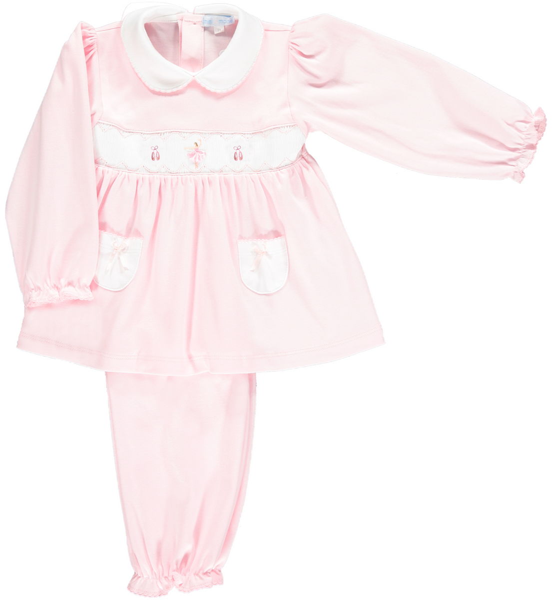 Ballerina Pink Smocked Pajamas – Children's Edit