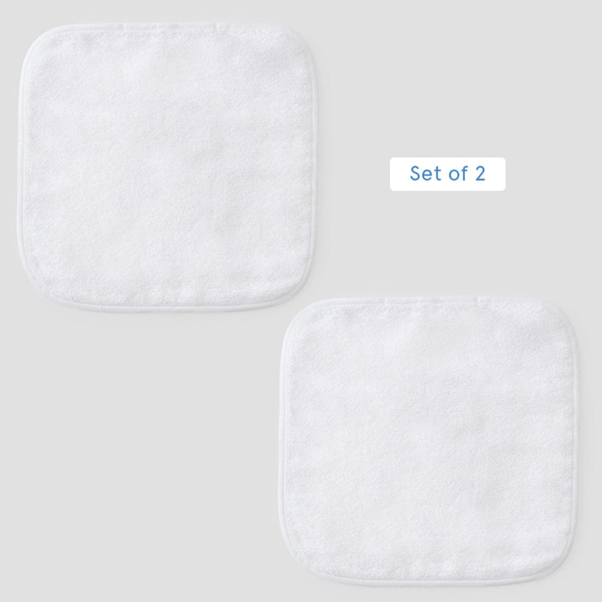 Baby Washcloths White (Set of 2) – Children's Edit