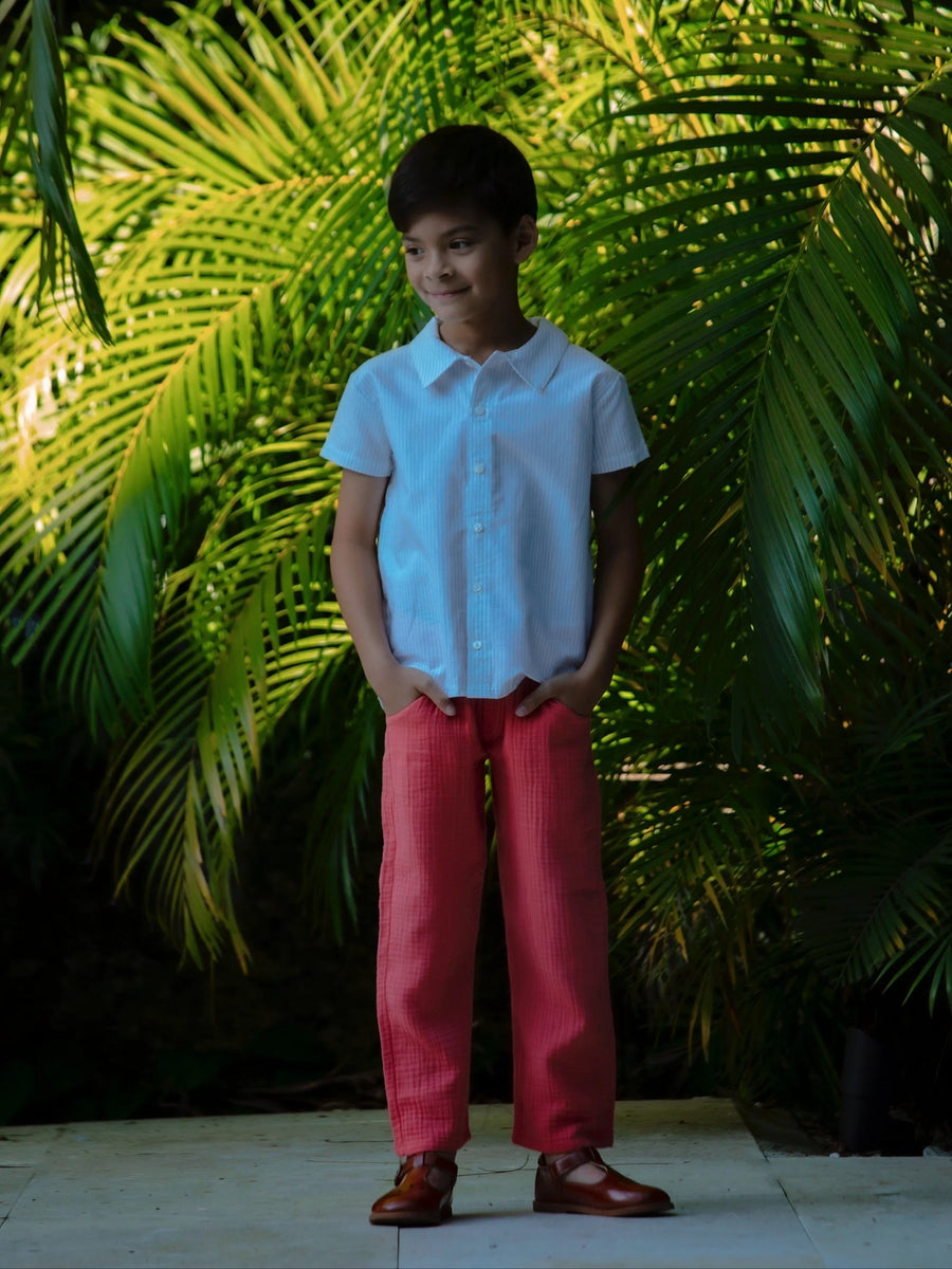 Manu Shirt in Storm Stripes – Children's Edit